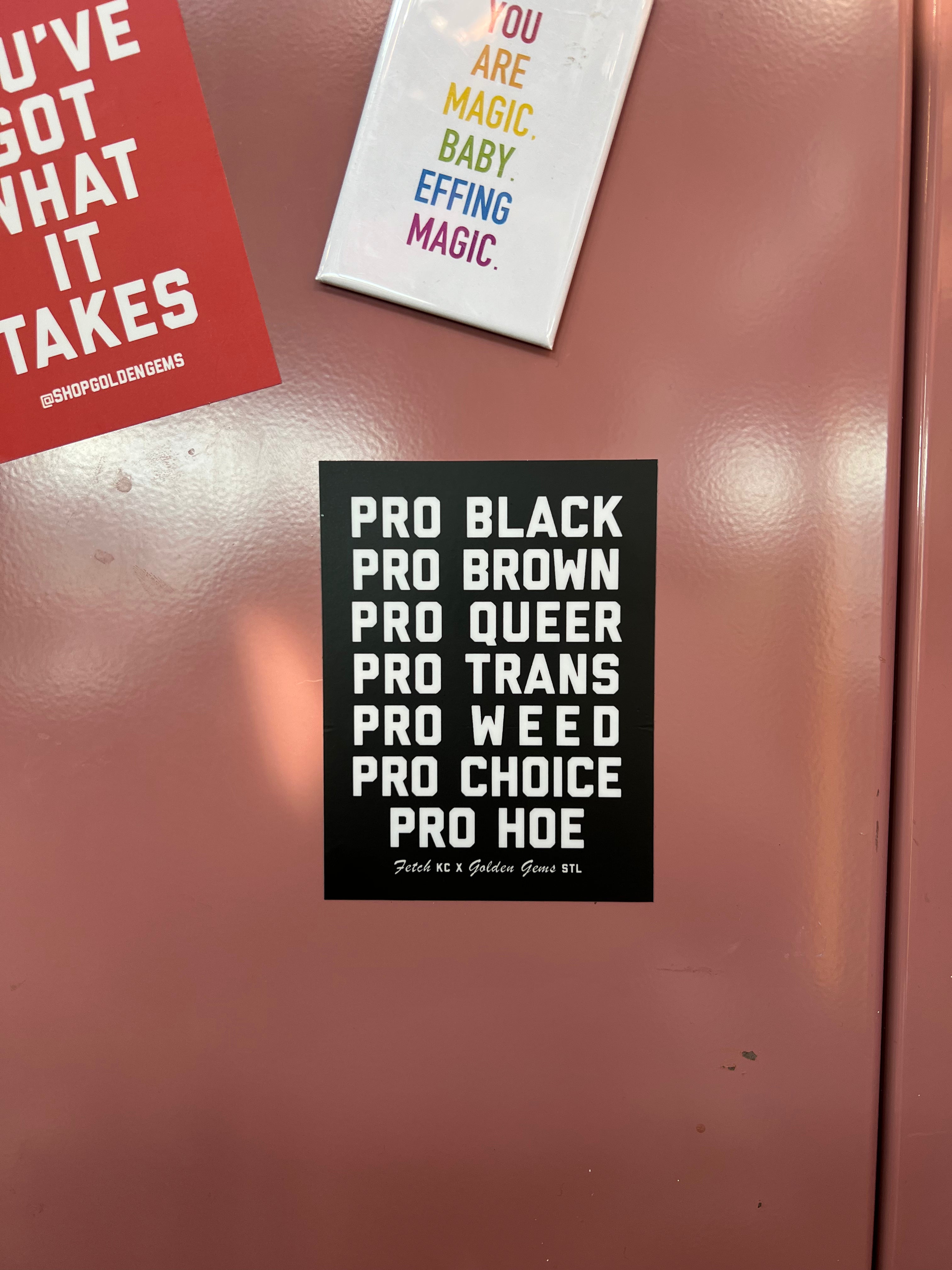 Pro Hoe Sticker - Black – Golden Gems