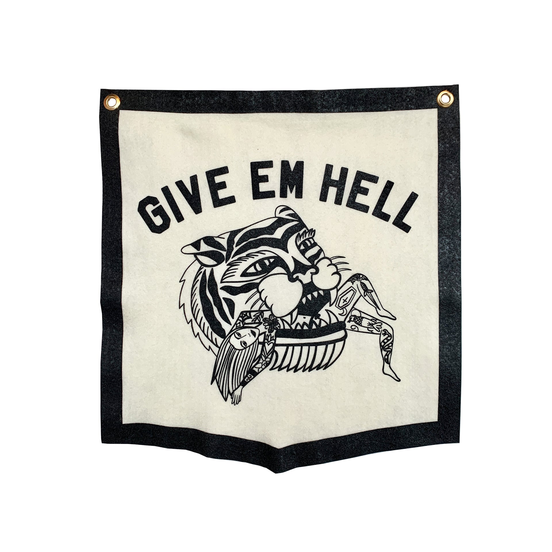 Give Em Hell Pennant Banner – Golden Gems