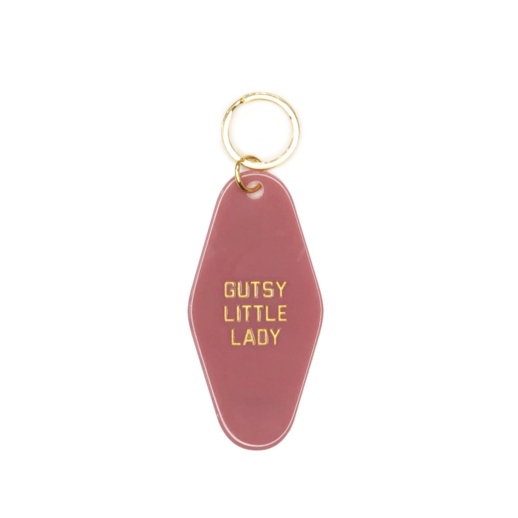 Gutsy Little Lady Motel Keytag - Pink – Golden Gems