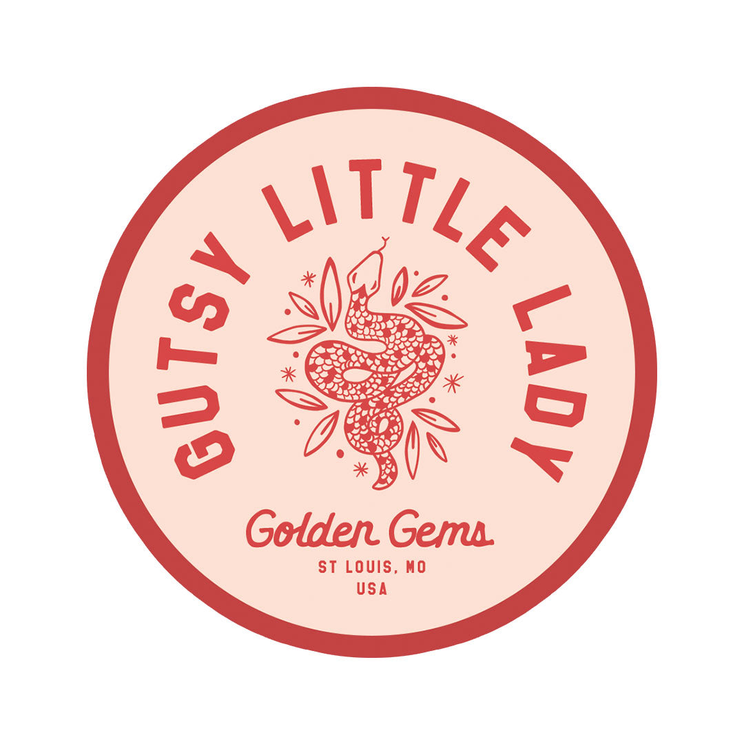 Gutsy Little Lady Sticker – Golden Gems